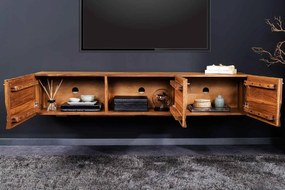 Designový závěsný TV stolek Halia 160 cm Sheesham