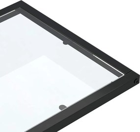 Stolek na notebook průhledný 50 x 35 x 65 cm tvrzené sklo 331649