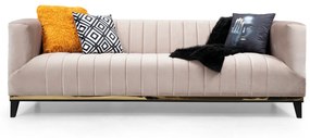 Designová 3-místná sedačka Telissa 222 cm béžová