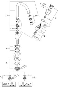 GROHE 20393001 - Stojánkový ventil COSTA L DN 15 lesklý chrom