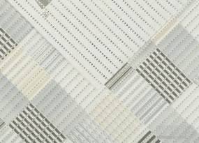 Breno Koupelnová pěnová předložka SOFTY-TEX 79939 geometrický vzor, šíře 130 cm, Vícebarevné