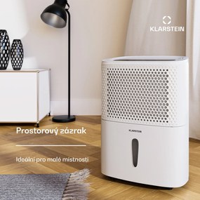 Klarstein DryFy 10L odvlhčovač, 10 l/den, 12m², 80 m³/h, časovač, nádrž na vodu, mobilní