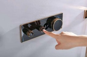 Podomítkový termostatický sprchový systém ELITE EDITION BCS1603 s displejem ve více barevných provedeních — Černá — Dva vývody