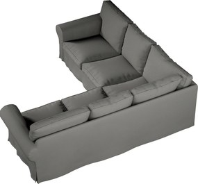 Potah na pohovku IKEA  Ektorp rohová barva šedá látka pletený vzor