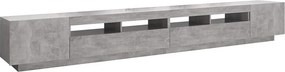 TV skříňka s LED osvětlením betonově šedá 300 x 35 x 40 cm 3081928