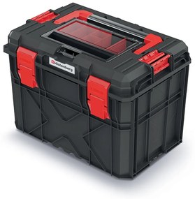 Kufr na nářadí XEBLOCCK ALLU LOG 54,6 x 38 x 40,7 cm černo-červený