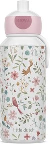 Bílá/růžová plastová dětská lahev 400 ml Fairy Wonders by Little Dutch – Mepal