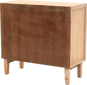 Komoda se zásuvkami masivní jedlové dřevo 80 x 36 x 75 cm 245778
