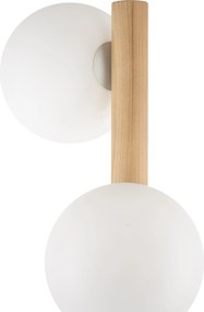 TK Lighting Stojací lampa Estera Wood s dekorem dřeva pro žárovku 3x G9 TK5809