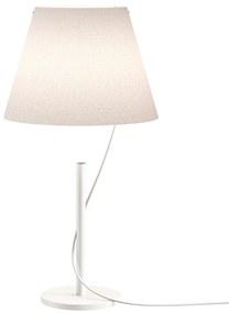 Lodes Hover, bílá designová stolní lampa s dotykovým ovládáním, 6W LED 2700K, výška 51,5cm