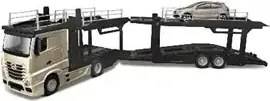 Bburago STREET FIRE Kamion s návěsem Multicar Carrier M-B Actros + VW