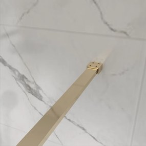 Erga Paris, sprchová zástěna Walk-In 30x200 cm, 8mm sklo námraza, zlatý lesklý profil, ERG-V02-PARIS-030x200-FR-GD