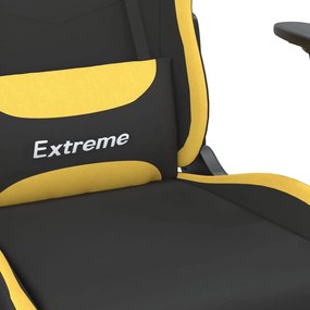 Petromila Herní židle černá a žlutá textil