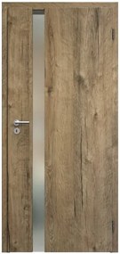 SAPELI HARMONIE KOMFORT M83 - CPL LAMINÁT - OTOČNÉ DVEŘE VČ. ZÁRUBNĚ - dub sherwood Průchozí šířka (cm): 60, Průchozí výška (cm): 210, Typ skla: Satináto bílé