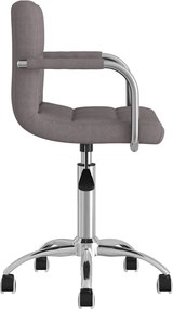Otočná jídelní židle taupe textil 3087978