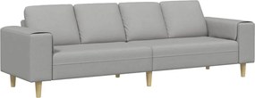Pohovka do obývacího pokoje Oblačno šedá 250 x 77 x 76 cm 3335089