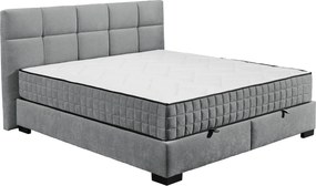 XXXLutz AMERICKÁ POSTEL, 180/200 cm, antracitová MID.YOU - Postele s úložným prostorem - 002220053413