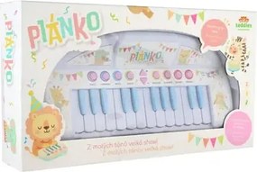 TEDDIES Piánko Zvířátka / Hudební hračka / plast / 35 cm / na baterie