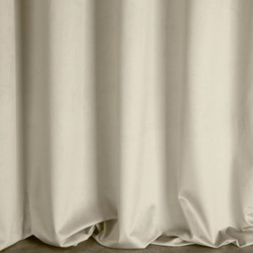 ZATEMŇOVACÍ ZÁVĚS NA KROUŽCÍCH ROSA 140X250 CM BÉŽOVÁ