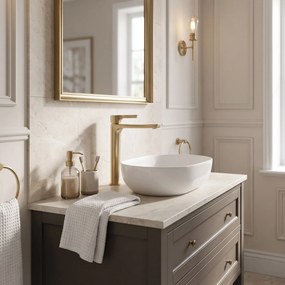 Rea, Umyvadlová baterie PREMIUM REA Maxim Brush Gold High, REA-B8951