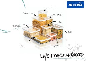 Dóza na potraviny Rotho Loft - LASAGNE, bílá