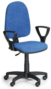 Euroseat Kancelářská židle TORINO s područkami, permanentní kontakt, modrá