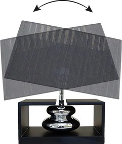 Designová stolní lampa Kamaria 35 cm černá