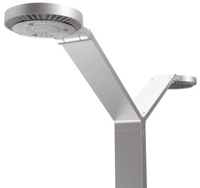 Luctra Floor Twin Radial LED stojací lampa hliník