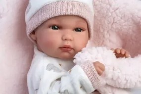 Llorens 63510 NEW BORN HOLČIČKA - realistická panenka miminko s celovi