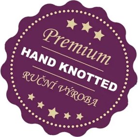 Diamond Carpets India, Ručně vázaný kusový koberec Diamond DC-KM Glacier mix, 140x200, modrá, kancelář