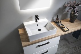 Aqualine, LOTTA stojánková umyvadlová baterie bez výpusti, černá, LT602B