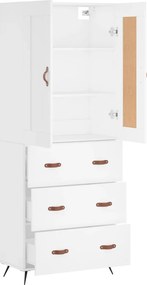 Skříň highboard bílá 69,5 x 34 x 180 cm kompozitní dřevo 3199721