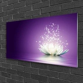 Obraz na skle Květ Lotosu 140x70 cm