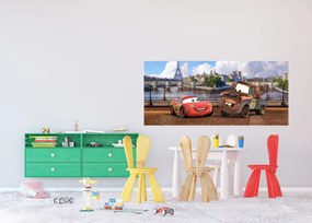 Dětská vliesová fototapeta na zed' Auta v Paříži, Disney | 202 x 90 cm | DFTDNH 5303