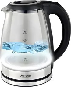 Mesko MS 1307 černá / Rychlovarná skleněná konvice / 1500W / 1.8 L