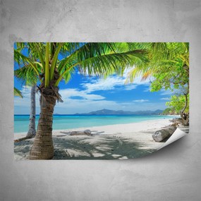 Plakát - Palmy na pláži (60x40 cm) - PopyDesign