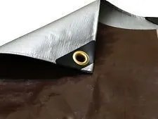 Foxigy Krycí plachta stříbrno - hnědá 2x3 m 210 g/m2