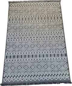 HU Šedý moderní koberec Boho 086-S Rozměr: 60x100 cm