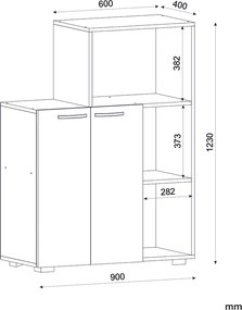 VerDesign PARIS kuchyňská skříňka, bílá
