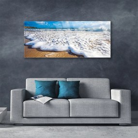 akrylový obraz Pláž Moře Pisek Příroda 125x50 cm