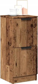 Fionshop 263909491 Příborník old wood 30 x 30 x 70 cm kompozitní dřevo
