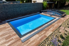 Přelivový bazén QBIG BENEFIT 3,5 x 7 x 1,2 m - Světle modrý