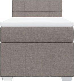 Box spring postel s matrací taupe 100 x 200 cm textil 3289283