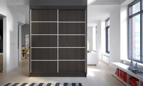 ADRK Šatní skříň posuvná LUFT CH 150, choco