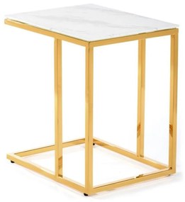 HowHomely Konferenční stolek LURUS 40x50 cm zlatá DD0125