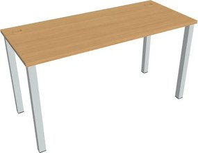 Kancelářský pracovní stůl Hobis UE 1400, deskaakát, bílá RAL 9016