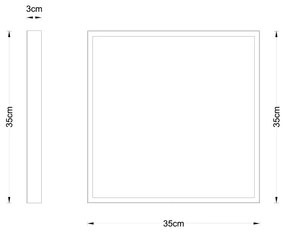 Globo 12382-22 - LED Stropní svítidlo TIBEY LED/22W/230V 35x35 cm