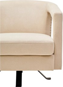 Béžové otočné sametové křeslo Hestia – Premier Housewares