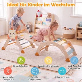 Costway Skládací Montessori prolézačka 8 v 1, vícebarevná