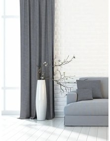 DekorTextil Dekorační látka nebo závěs Blackout vzor Plátno - kovová ROZMĚR: hotový závěs (v x š): 160 x 138 cm - 1 ks